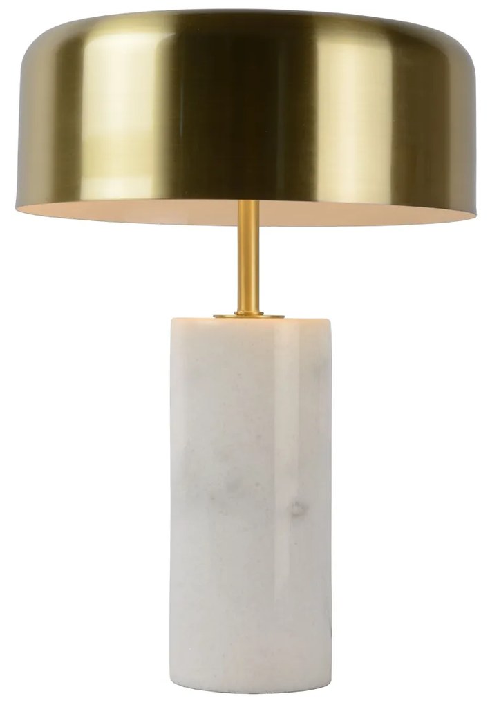 Lucide 34540/03/31 stolní lampa Mirasol, matně zlatá/bílá, 3xG9, 36,5cm