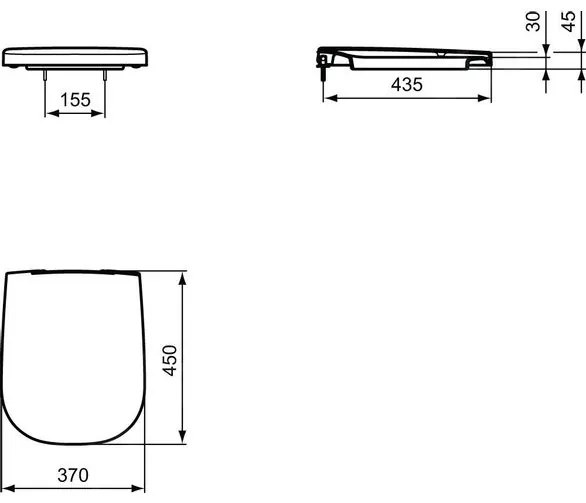 Ideal Standard Softmood WC sedátko softclose T639201