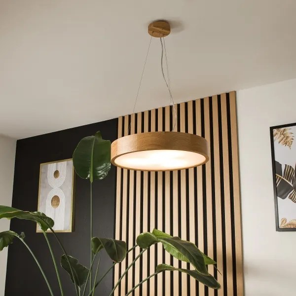 Brilagi - LED Lustr na lanku CARVALHO 3xE27/15W/230V dub pr. 47,5 cm