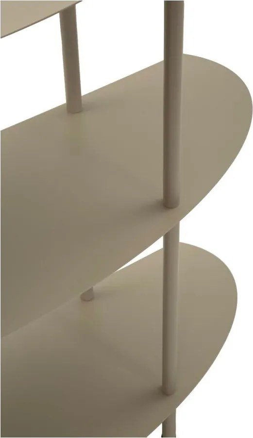 Šedobéžový kovový konzolový stolek 28x90 cm Saturn – Mauro Ferretti