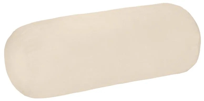 SCANquilt polštářek - válec VELVET smetanová 15 x 40 cm