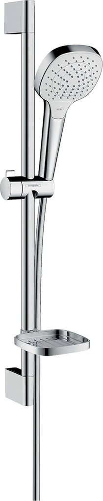 Hansgrohe Croma Select E - Set sprchové hlavice, tyče a hadice, 3 proudy, EcoSmart, bílá/chrom 28157400