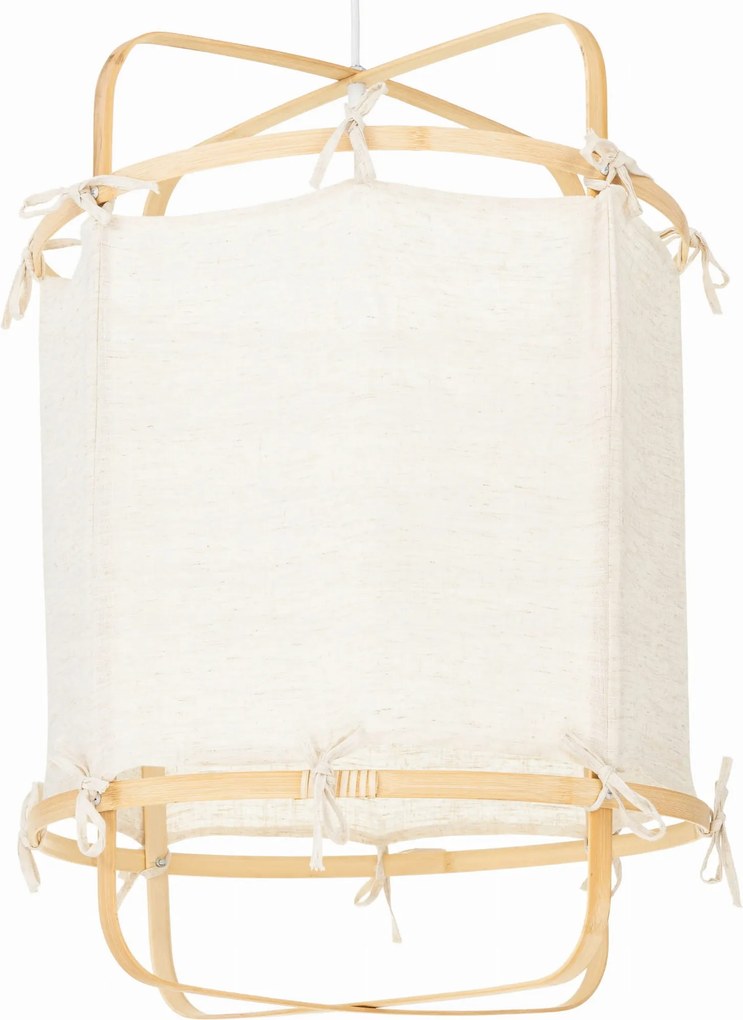 Závěsná lampa Boho lněná Linen TH02 35 cm