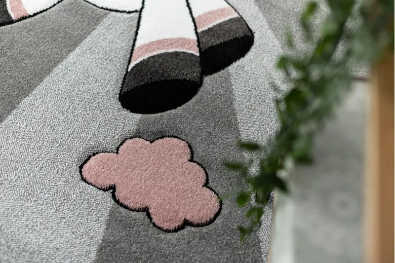 Dywany Łuszczów, Dětský kusový koberec Petit Unicorn grey, 200x290, šedá, dětský pokoj