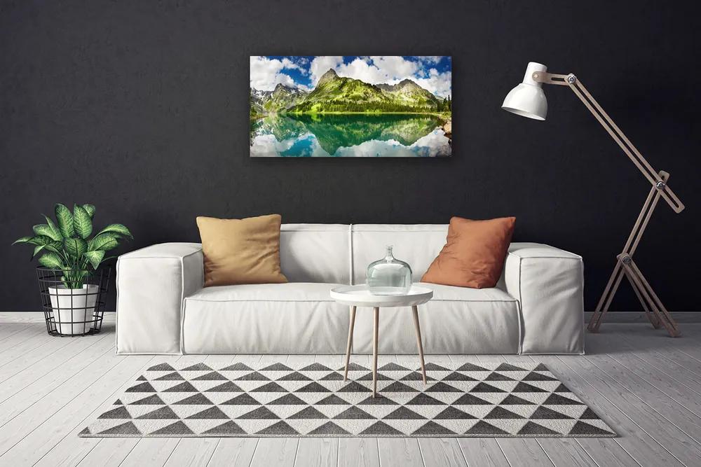 Obraz na plátně Hory Jezero Krajina 125x50 cm