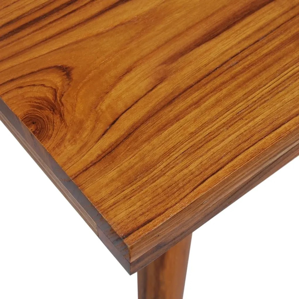 vidaXL Konferenční stolek, teak a pryskyřice 100x50 cm [245067] Barva: Hnědá a modrá