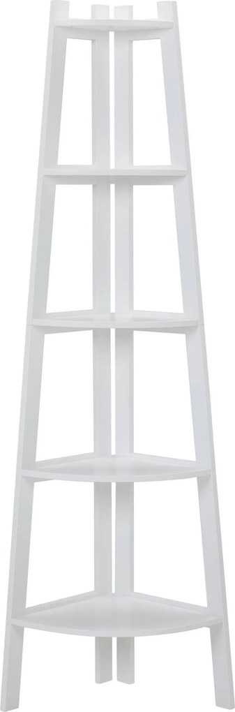 XXXLutz ROHOVÝ REGÁL, bílá, 40/180/40 cm Carryhome - Knihovny - 007968027701