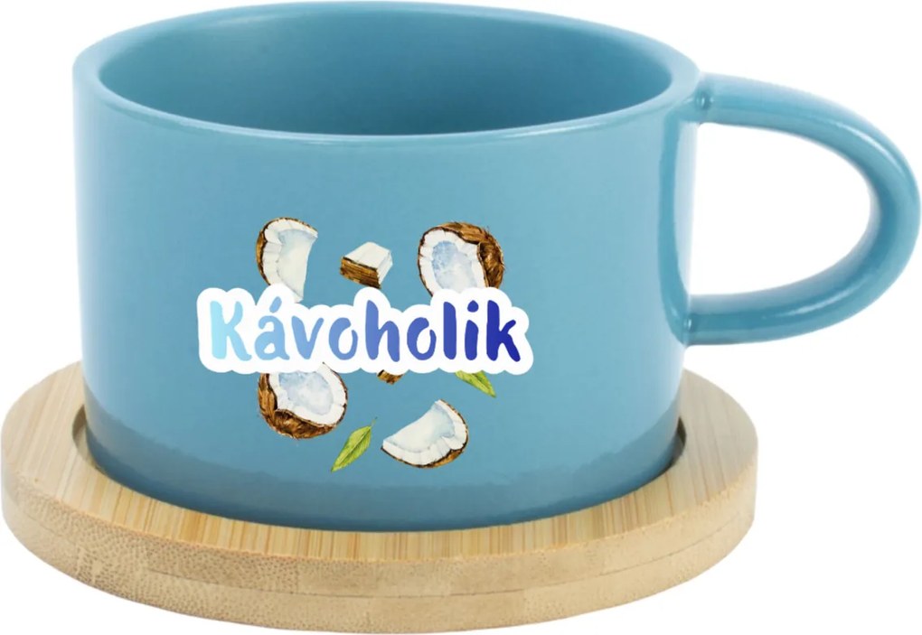Personalizovaný keramický hrníček Makronka s ovocem a textem