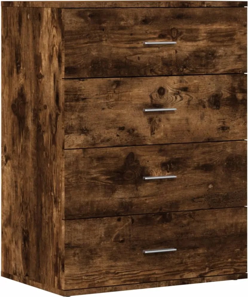 Příborníky 2 ks kouřový dub 60 x 39 x 80 cm kompozitní dřevo 3276627
