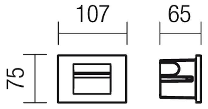 Redo 9547 nástěnné LED svítidlo Inner tmavě šedé, 2W, 4000K, 10,7cm