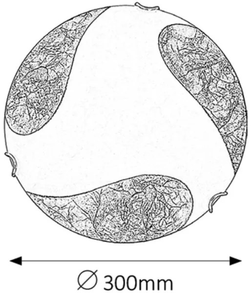 Rabalux 1941 - Stropní svítidlo ART GOLD 1xE27/60W/230V