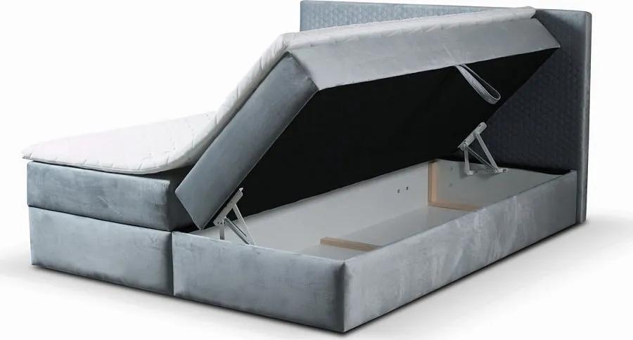 Casarredo - Komfort nábytek Čalouněná postel LUNAR 160x200, s úložným prostorem, výběr látek | potah: monolith 92