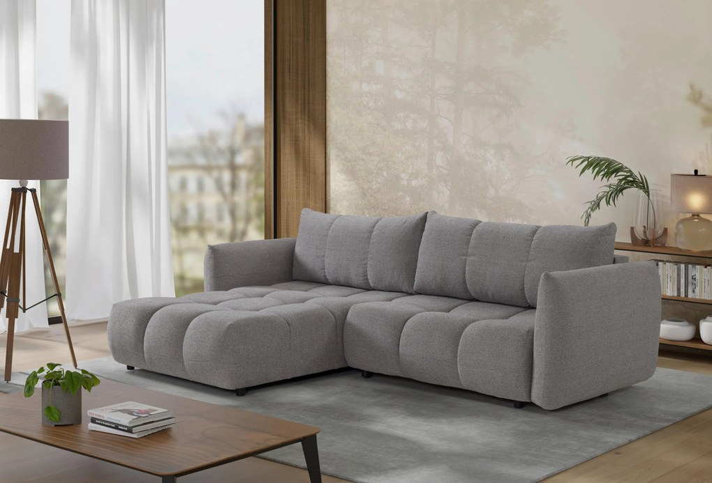 XXXLutz ROHOVÁ ROZKLÁDACÍ POHOVKA, plast, textil, kompozitní dřevo, šedá MID.YOU - Online Only sedačky - 000694010309