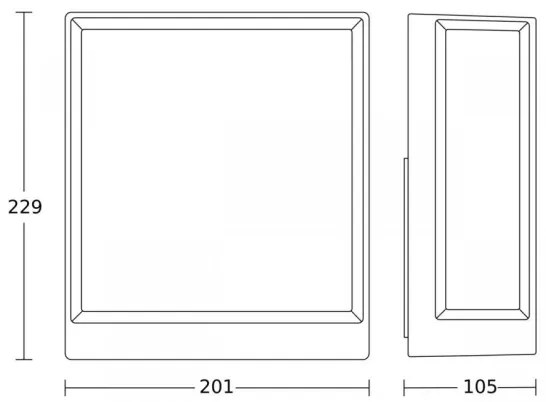 Steinel 085230 - LED Venkovní nástěnné svítidlo L40C LED/12,9W/230V IP54
