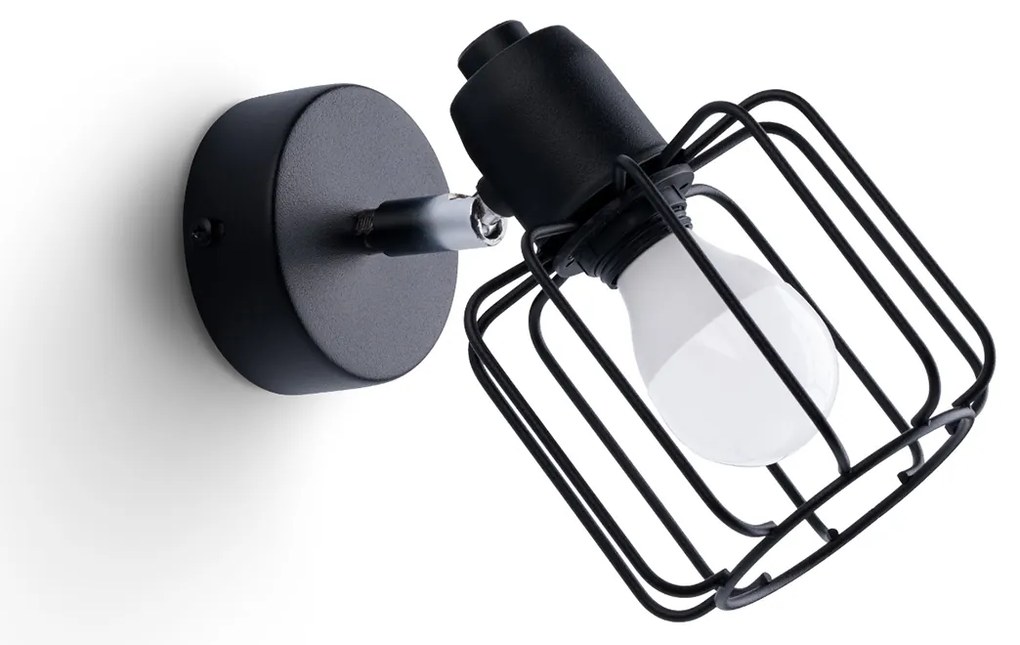 Sollux Lighting Nástěnné svítidlo BELUCI 1 černé