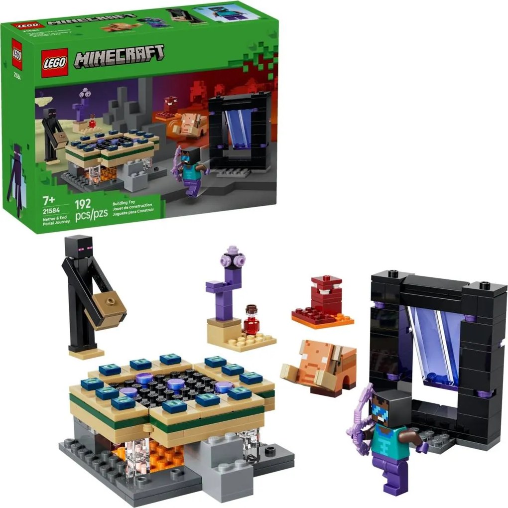 Lego® minecraft 21584 cesta portálem do netheru a endu 5702018055892