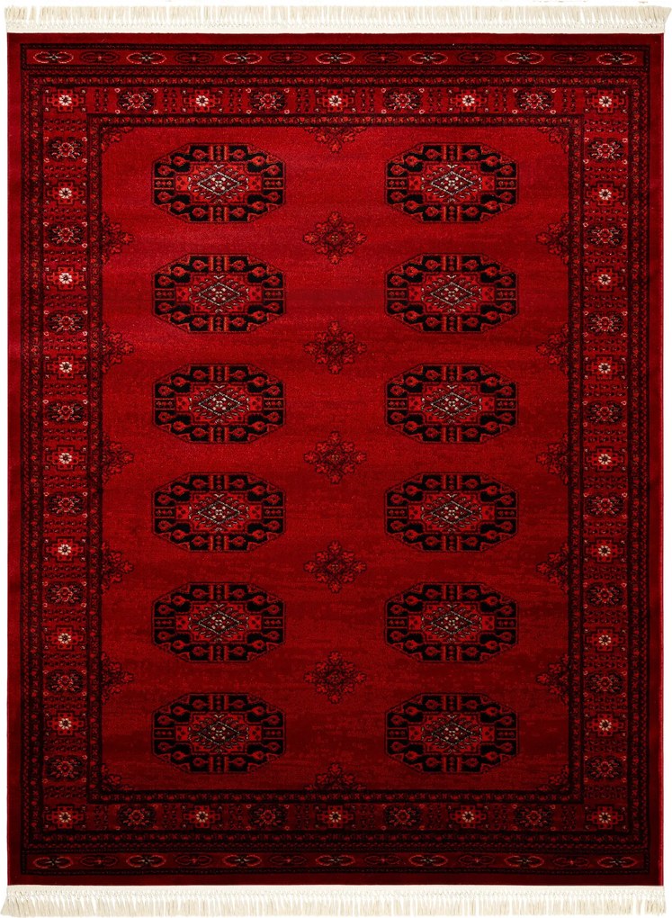 Dywany Łuszczów, Kusový koberec Orient 6871 vínový, 200x290, červená, kancelář