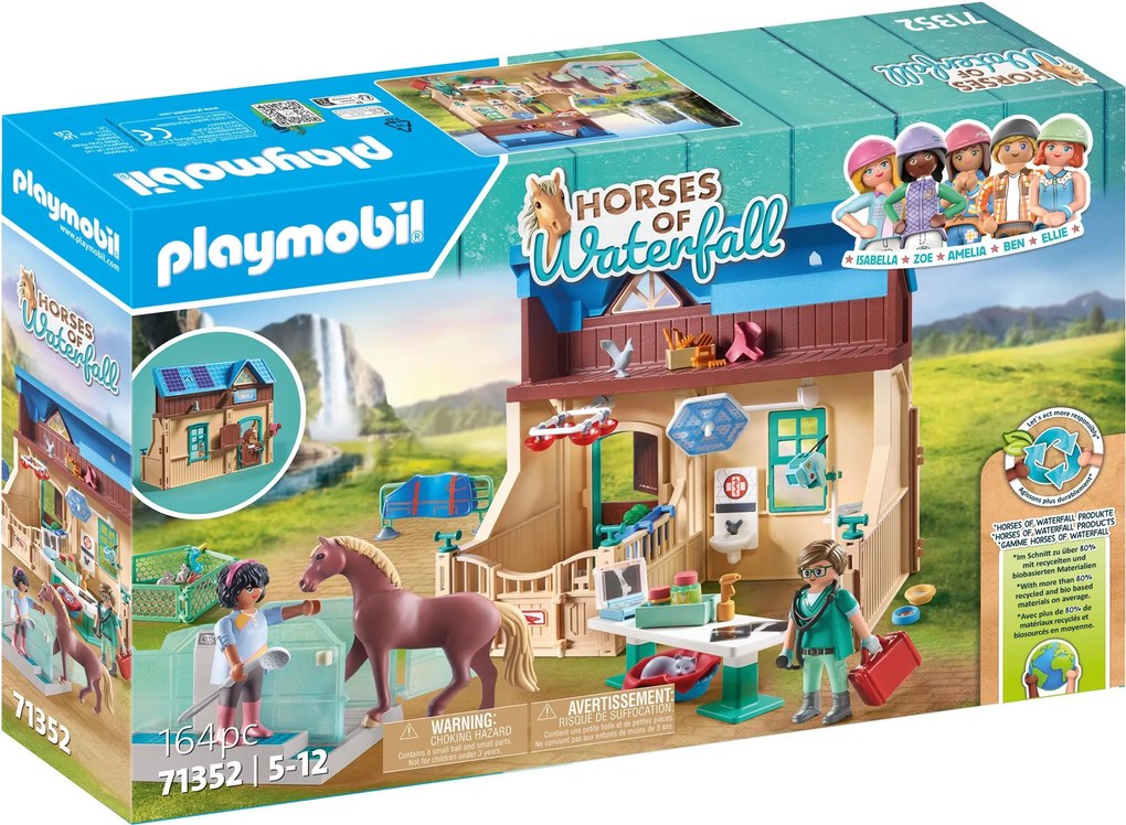 Stavebnice playmobil 71352 jezdecká terapie a veterinární praxe
