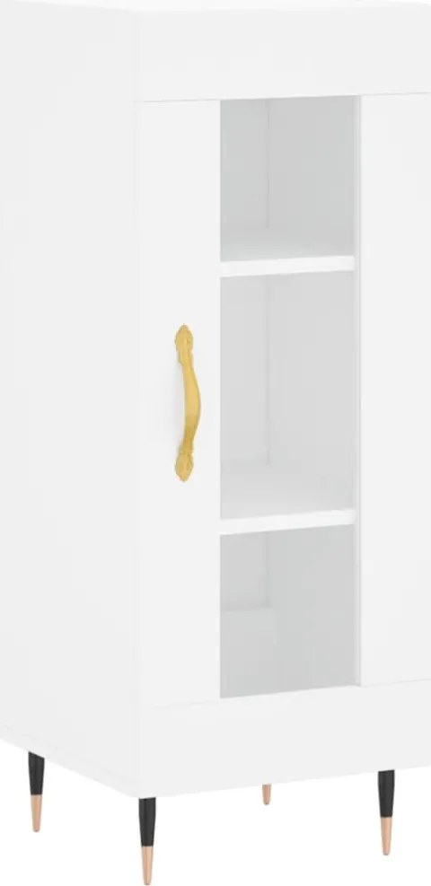 vidaXL Skříň highboard 34,5 x 34 x 180 cm kompozitní dřevo [3199025] Barva: kouřový dub