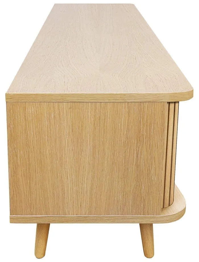 TV stolek v dekoru dubu v přírodní barvě 178x50x40 cm Rove – Woodman