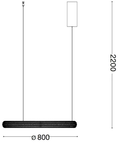 Ideal Lux - LED Lustr na lanku MIRACLE LED/45W/230V pr. 80 cm CRI 90 matný chrom