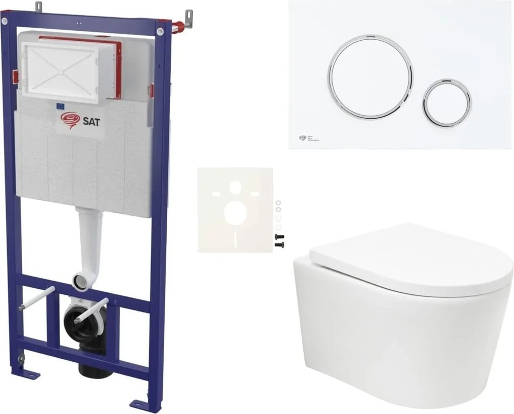 Závěsný WC set do lehkých stěn / předstěnová SAT BREVIS SIKOSSBRTOR76K