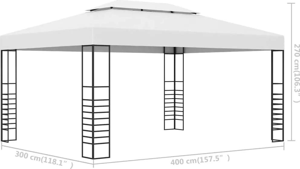 vidaXL Altán se zatahovací střechou 3 x 3 m 180 g/m² [47956] Barva: antracitová