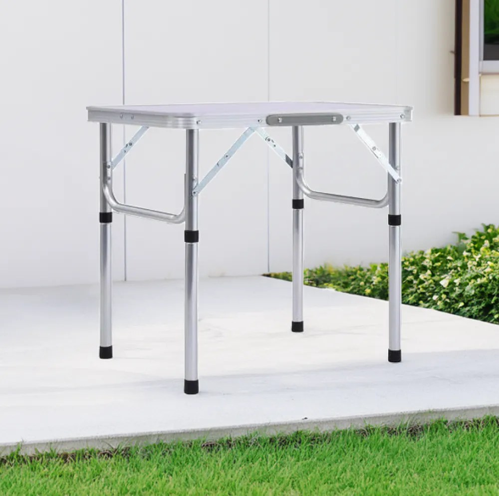 Kondela Skládací kempingový stůl, 60 cm, hliník/MDF, KEPI TYP 2
