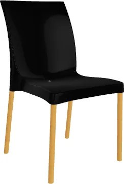 GABER - Židle IRIS BL, černá/buk