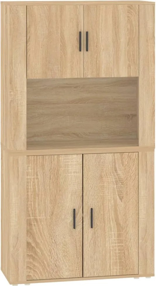 Skříň highboard dub sonoma kompozitní dřevo 3185354