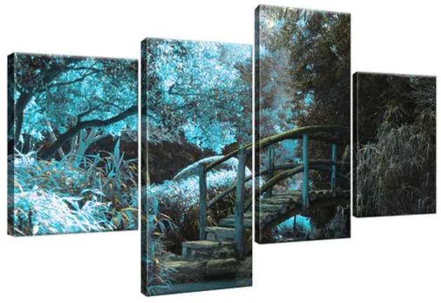 Tištěný obraz Modrá Japonská zahrada 120x70cm 2547A_4AA