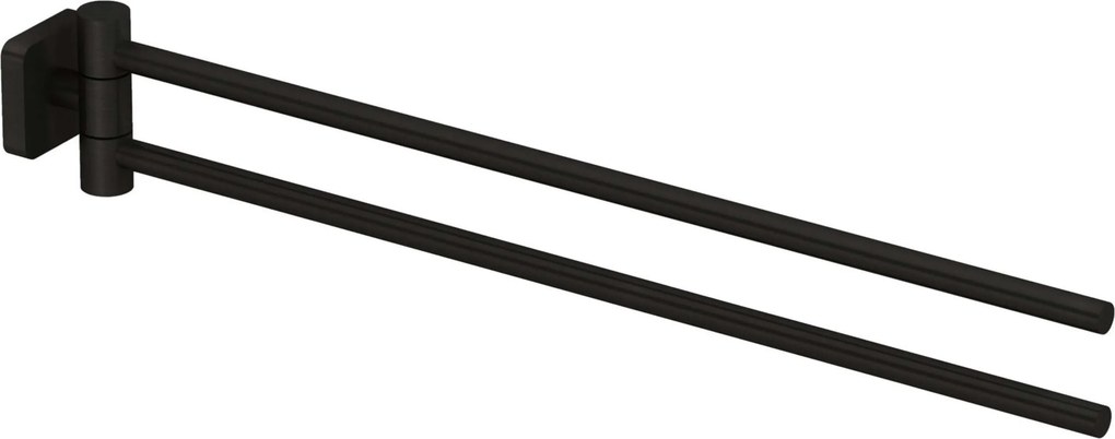 Kludi Vela S - Dvojitý držák na ručníky, broušený Gunmetal 25977N2