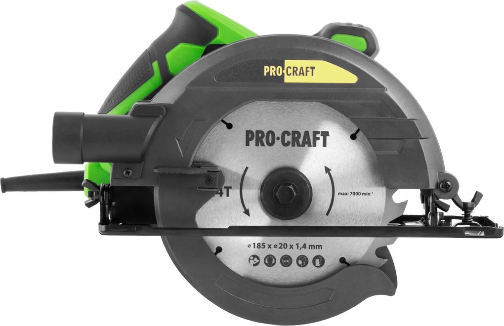 Procraft KR1400 - kotoučová pila, 185 mm