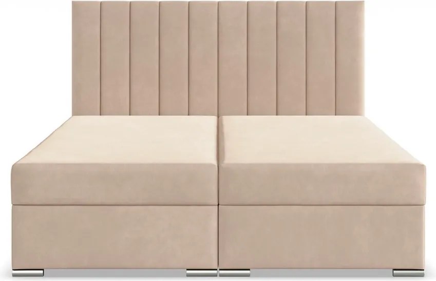 AGroup Kontinentální čalouněná postel AGEN (160 x 200 cm) Barva látky Trinity: Modrá (Trinity 2313)
