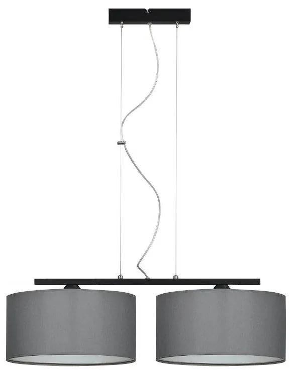 Moderní závěsné osvětlení TRENDY, 2xE27, 60W, šedé Bexlo TRENDY