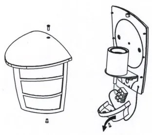 Eglo 93407 - Venkovní nástěnné svítidlo ALORIA 1xE27/60W/230V IP44