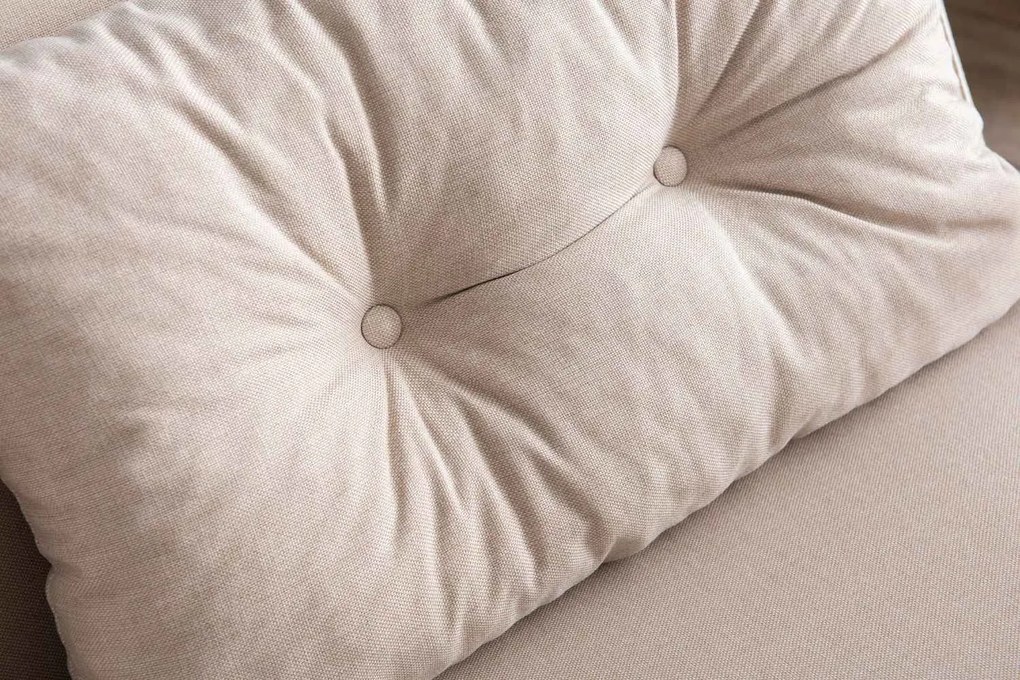 Designová rozkládací sedačka Hilarius III 133 cm krémová