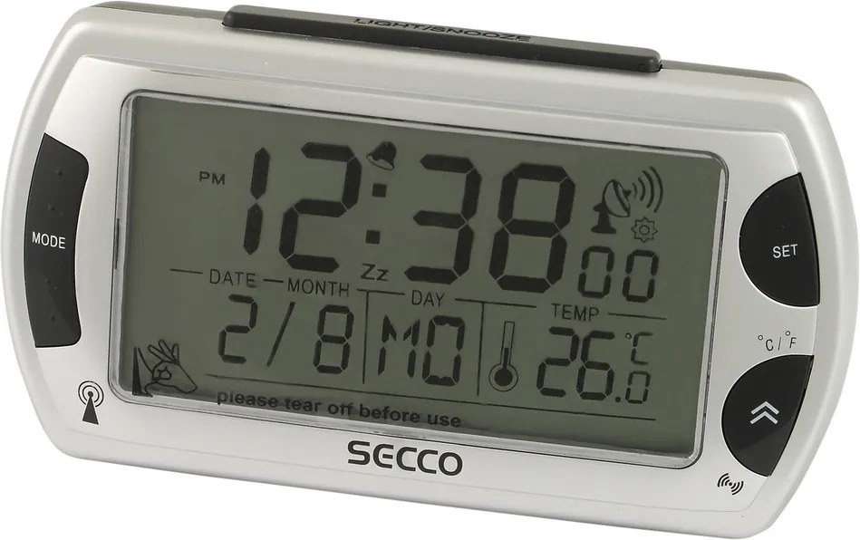 SECCO S R358RC-01 Digitální budík