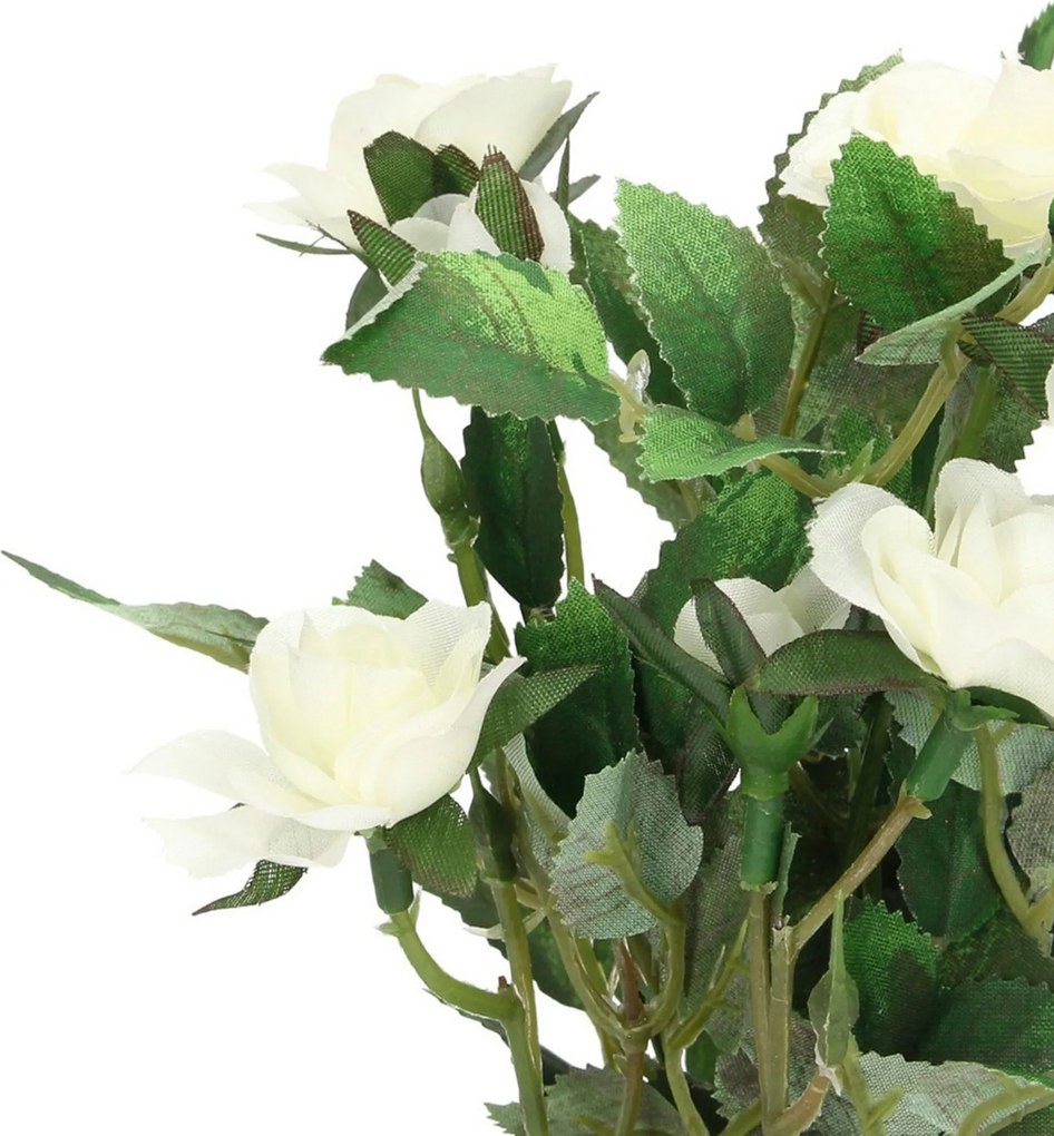 Dekorace White Rose 24cm