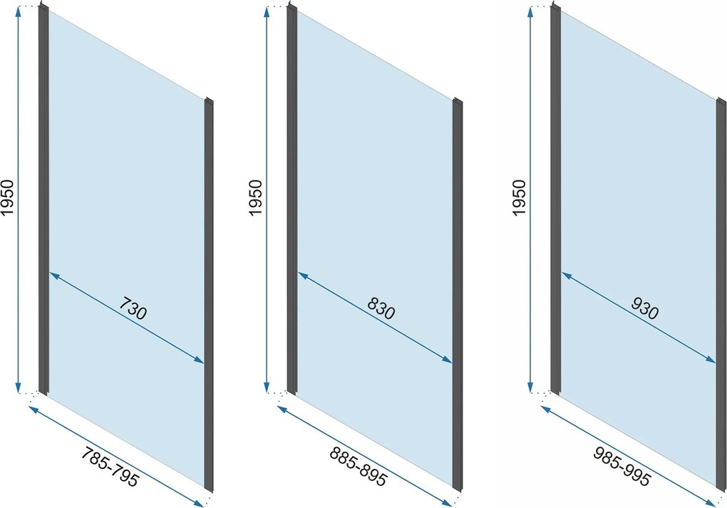 Rea, Sprchová kabina REA Rapid Slide Chrome, KPL-09106