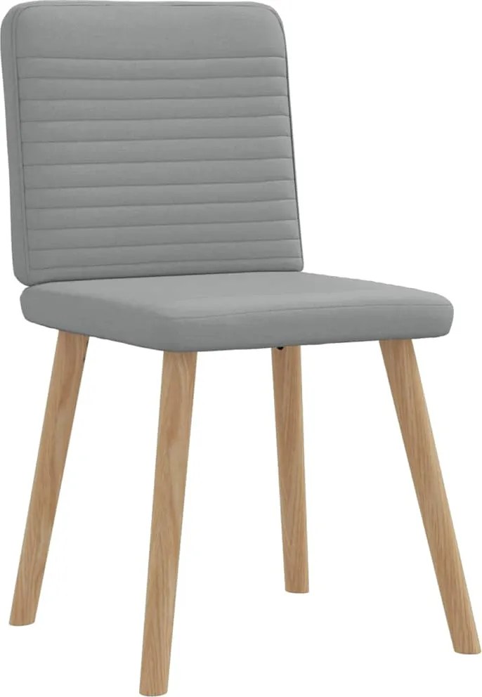 Jídelní židle 6 ks světle šedé textil 3315514