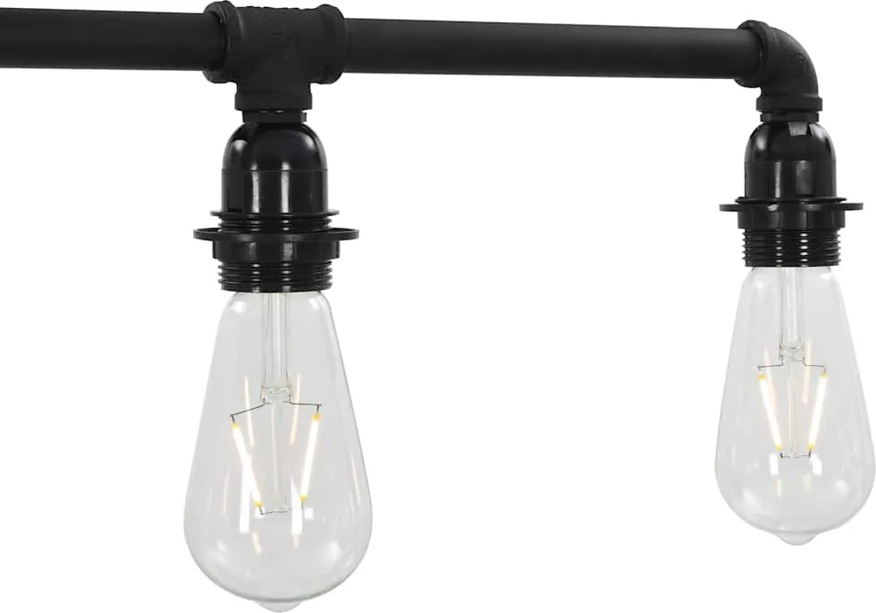 Stropní svítidlo černé 5 x žárovky E27 281629