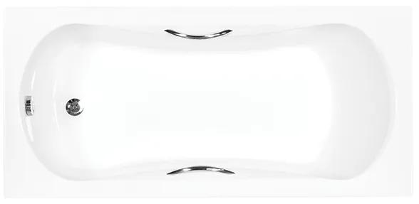 Besco Akrylátová obdélníková vana Aria Plus 130x70 (140x70, 150x70, 160x70, 170x70) Barva: Bílá, Rozměry (cm): 140x70