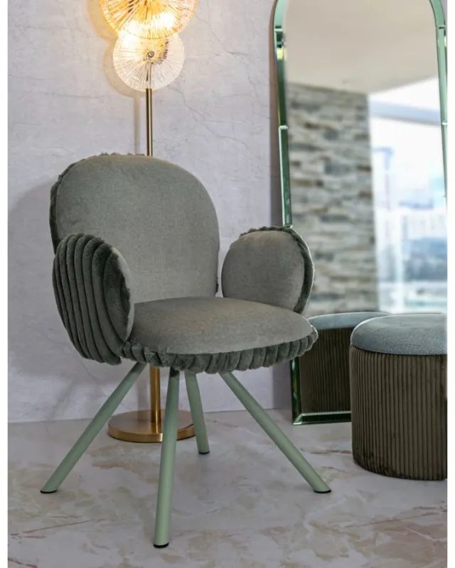 Designová jídelní židle Dargiana zelená