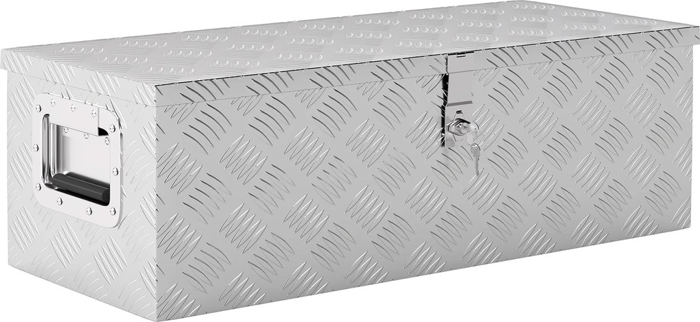 HOMCOM Nástrojový box 76 x 33 x 25 cm - Hliníkový box s uzamykáním pro transport | Aosom