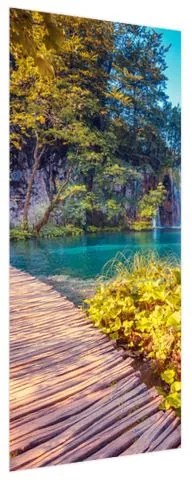 Samolepící fólie na dveře Plitvická jezero v Chorvatsku 95x205cm ND4693A_1GV
