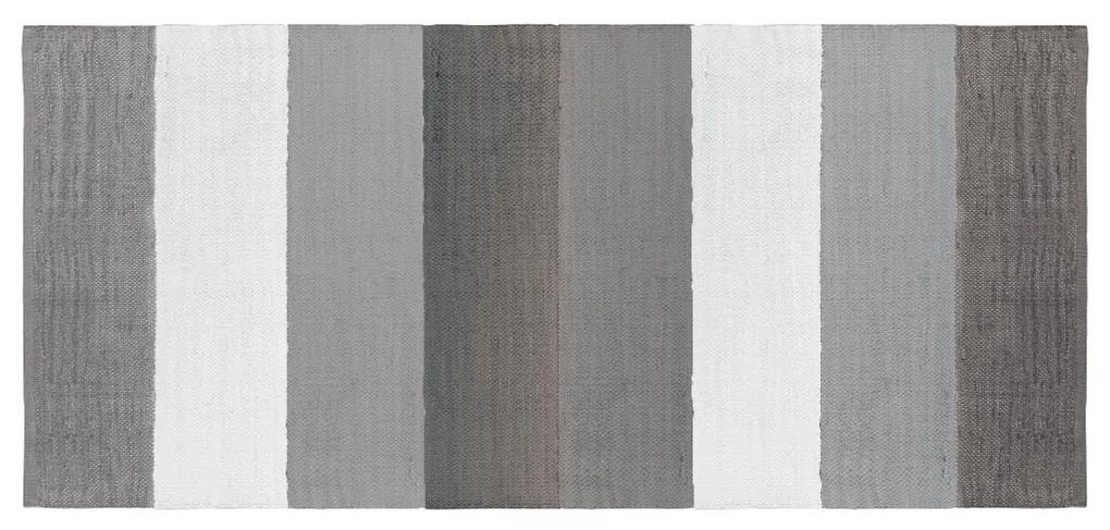koberec šedivý pruhovaný Sebra