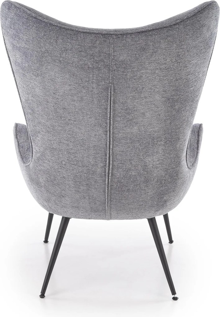 Designové křeslo ušák JUKON šedé