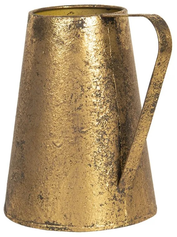 Zlatý dekorační džbán s patinou Marijse – 22x16x21 cm