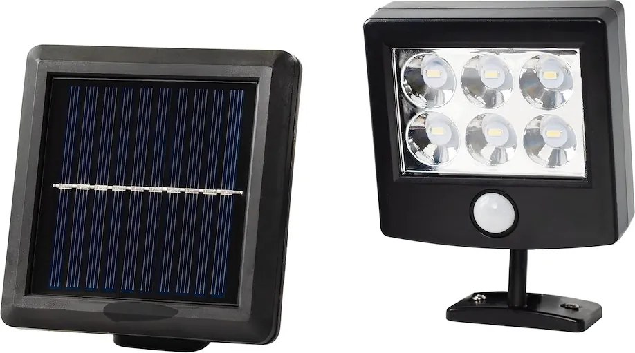 Exteriérové solární LED svítidlo Depo, 1x LED 1,05w, černá